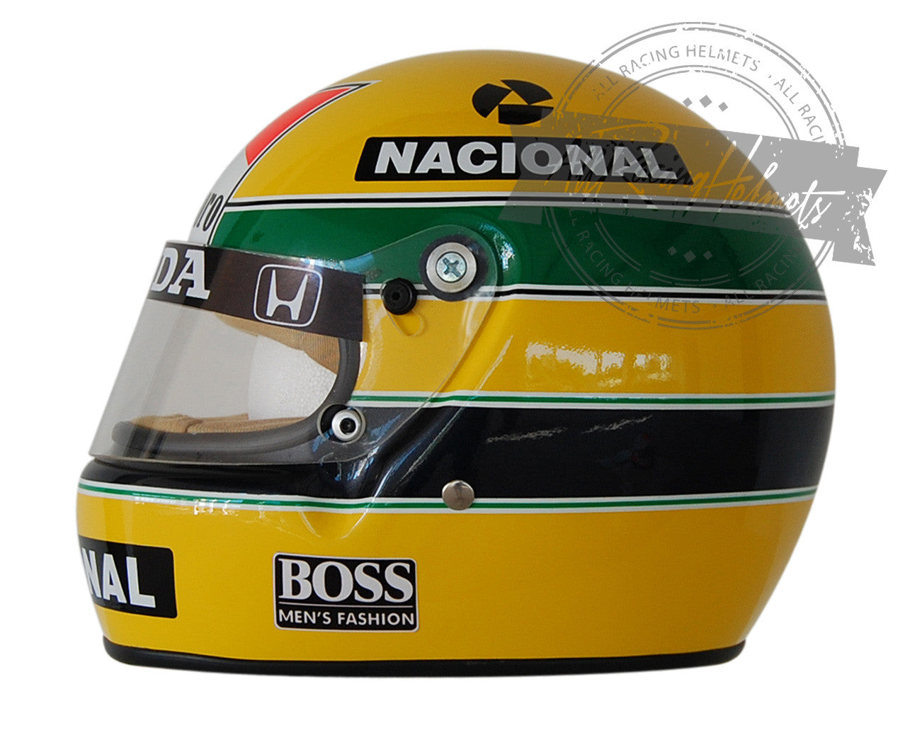 Ayrton Senna Crash Helmet